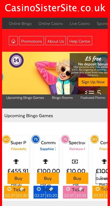 32Red Bingo sister sites - Rio Bingo, 888 Bingo and more
