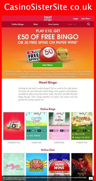 Heart Bingo sister sites - BetVictor, Parimatch, talkSPORT