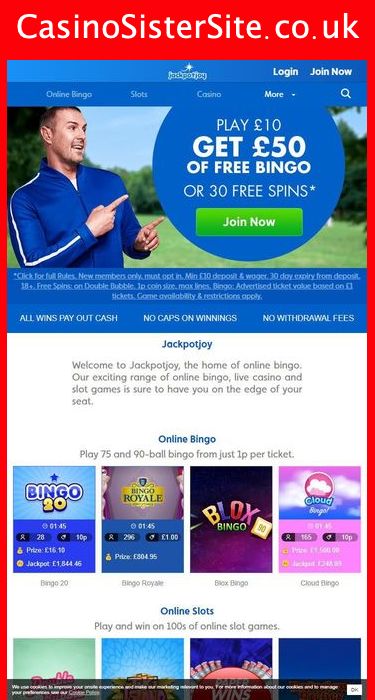 JackpotJoy sister sites - Virgin Games, Bally Casino & more