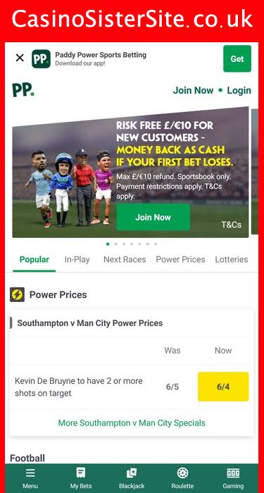 Paddy Power sister sites - Betfair, Tombola, Sky Bet