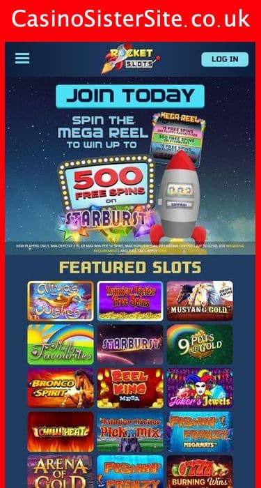 Rocket Slots sister sites - Slots 555, Bingo Onthebox